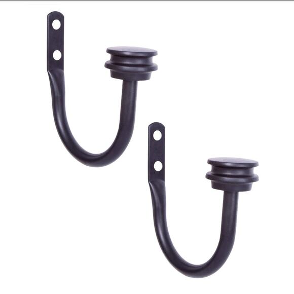 Other | Broyhill Maya Matte Black Curtain Holdbacks 2pack | Poshmark